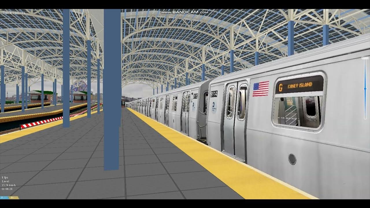 Openbve New 3d 2022 R160A Alstom G Train Arriving & Terminating at Coney Island - YouTube