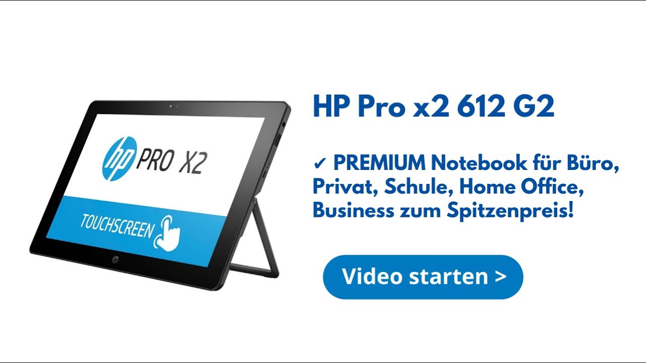 HP Pro x2 612 G2 Tablet - YouTube