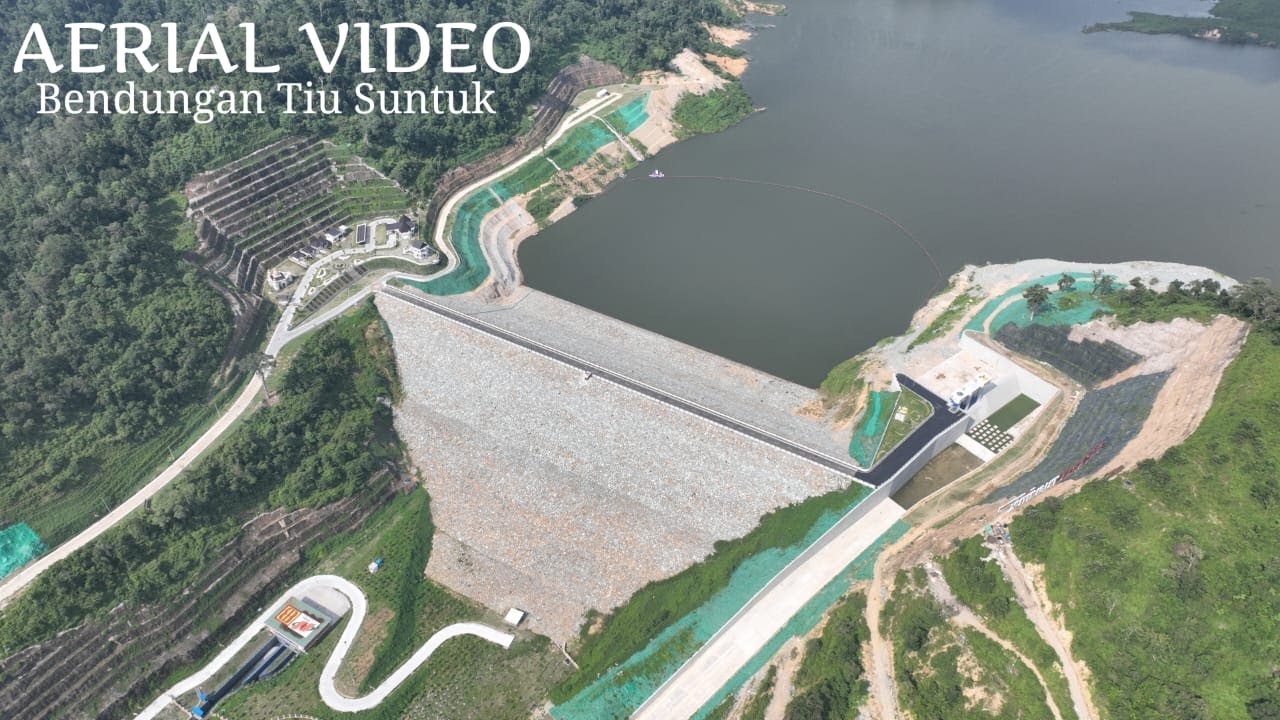 AERIAL VIDEO - Bendungan Tiu Suntuk - YouTube