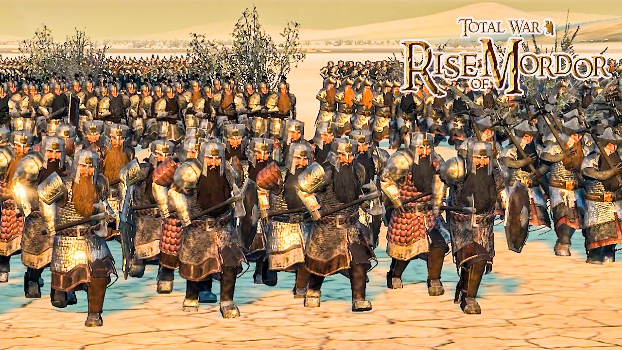 Rise Of Mordor -20000 Goblins Troops Combat Against 16000 Iron Hills ...