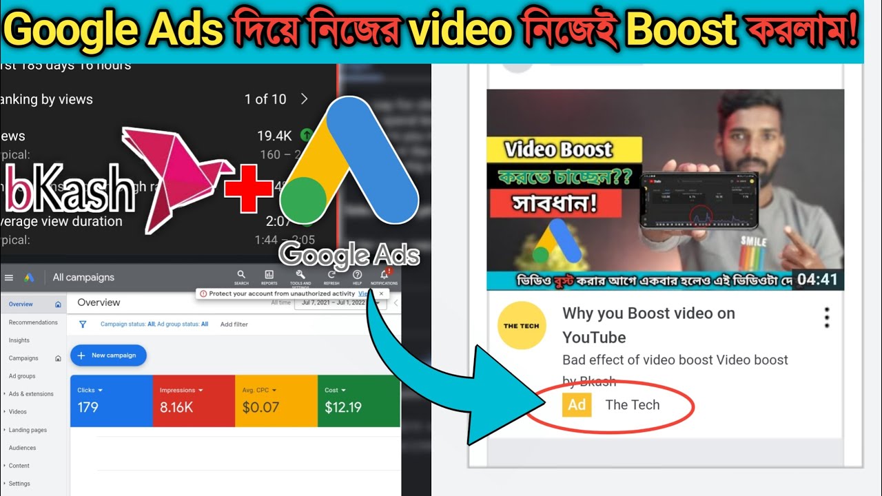 How to Boost YouTube video by Google Ads campaign in 2022||Boost by ...