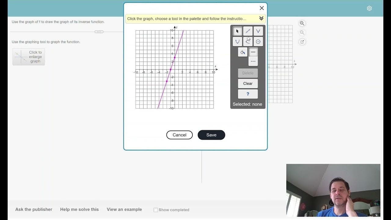 how to use the MyMathLab line graphing tool - YouTube