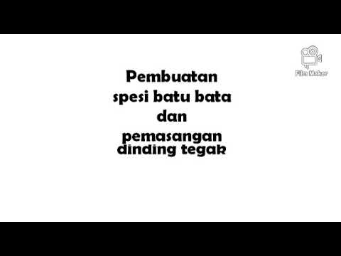 pembuatan spesi batu bata & pemasangan tembok lurus | Kelompok 4 - YouTube
