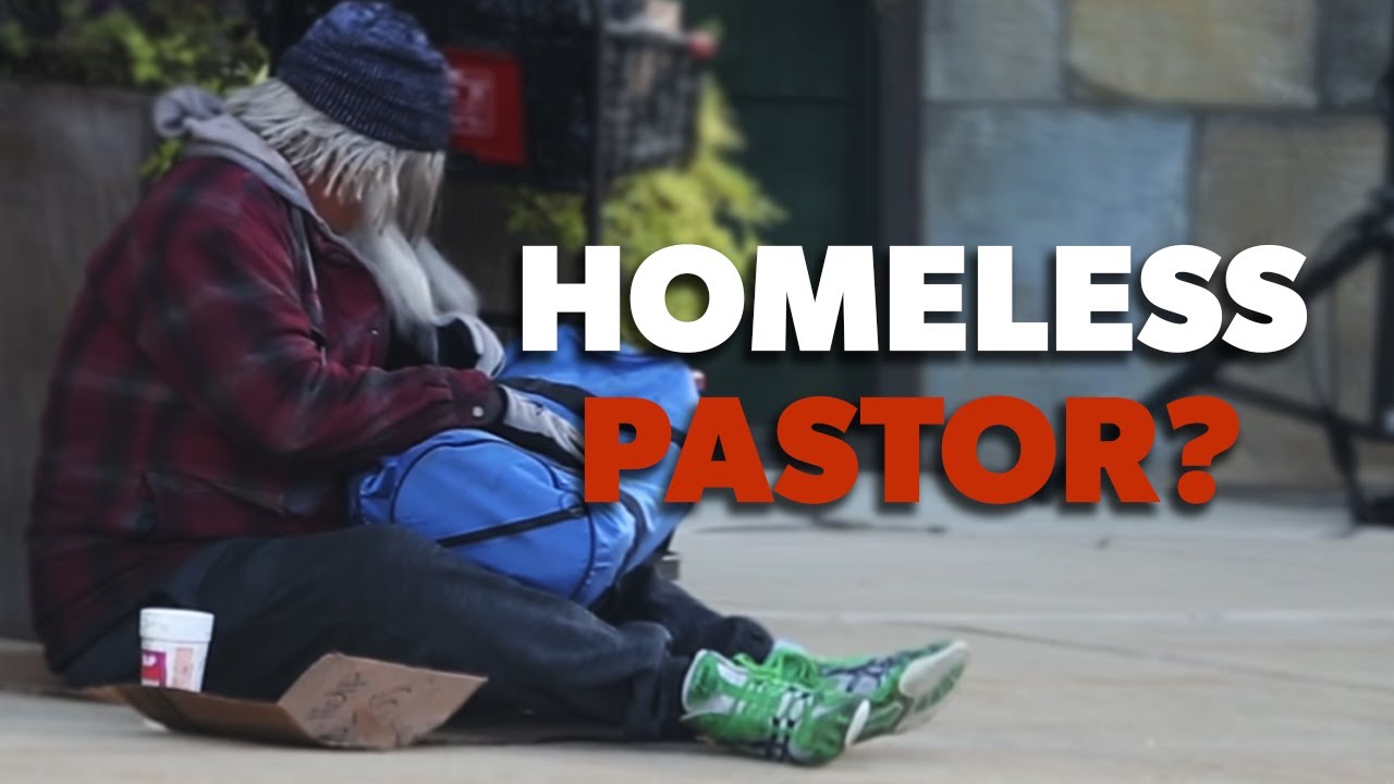 Pastor Dressed as Homeless Man in Front of His Church - YouTube
