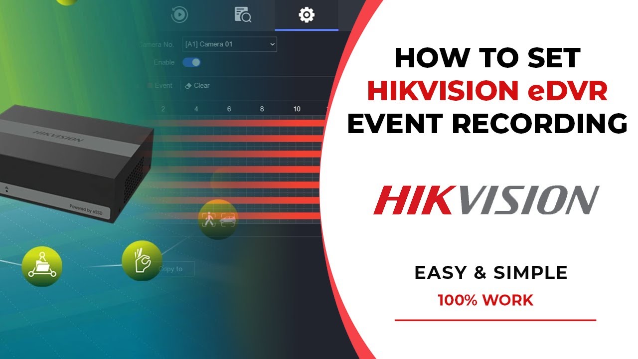 How To Setup Event Motion Detection Recording on Hikvision eDVR Series ...