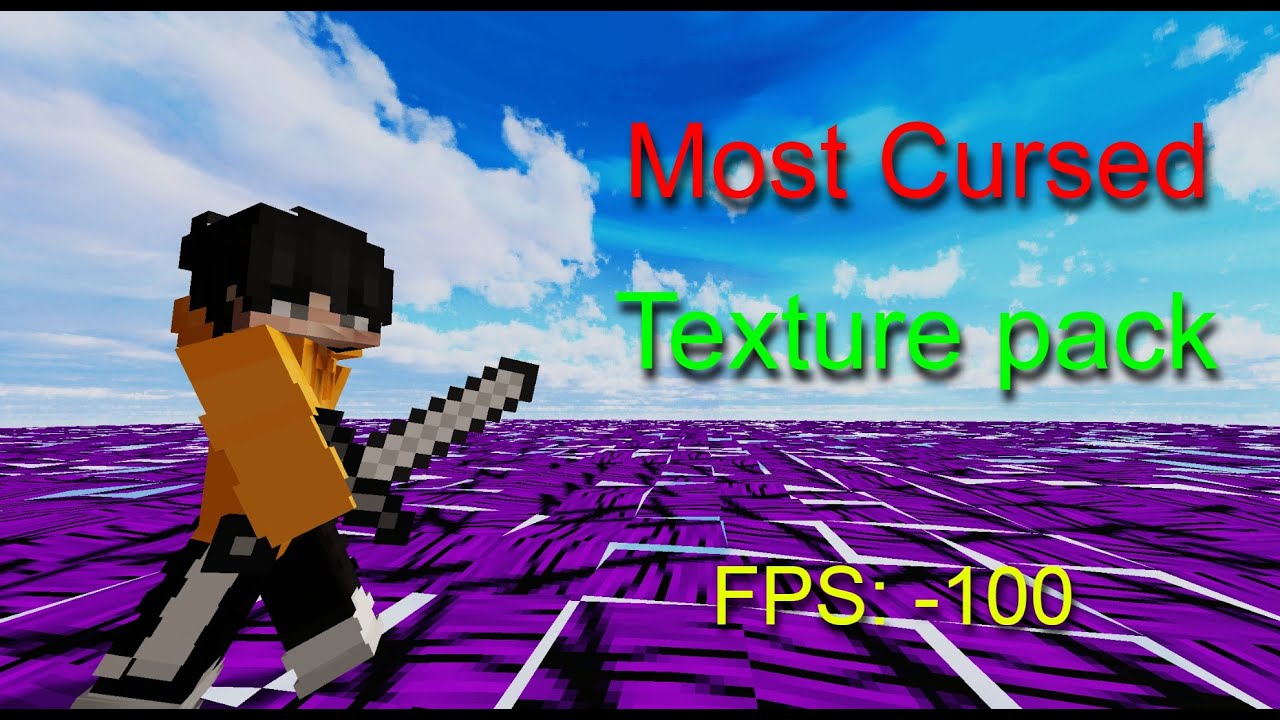 I used the most CURSED texture pack... - YouTube