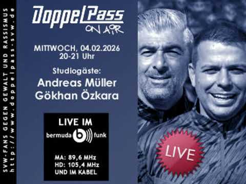 Andreas Müller und Gökhan Özkara bei „DoppelPass on Air“