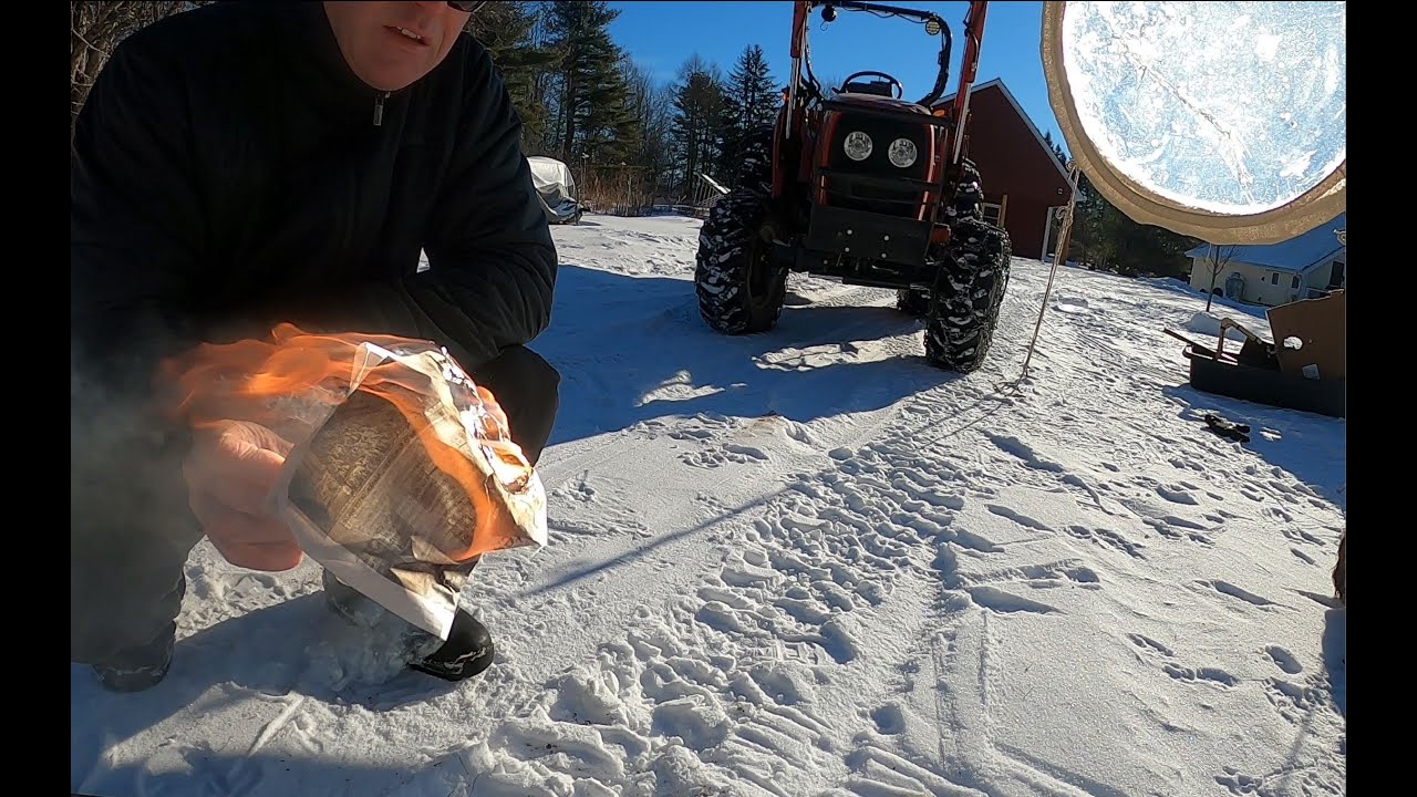 World's Largest Ice Lens - YouTube