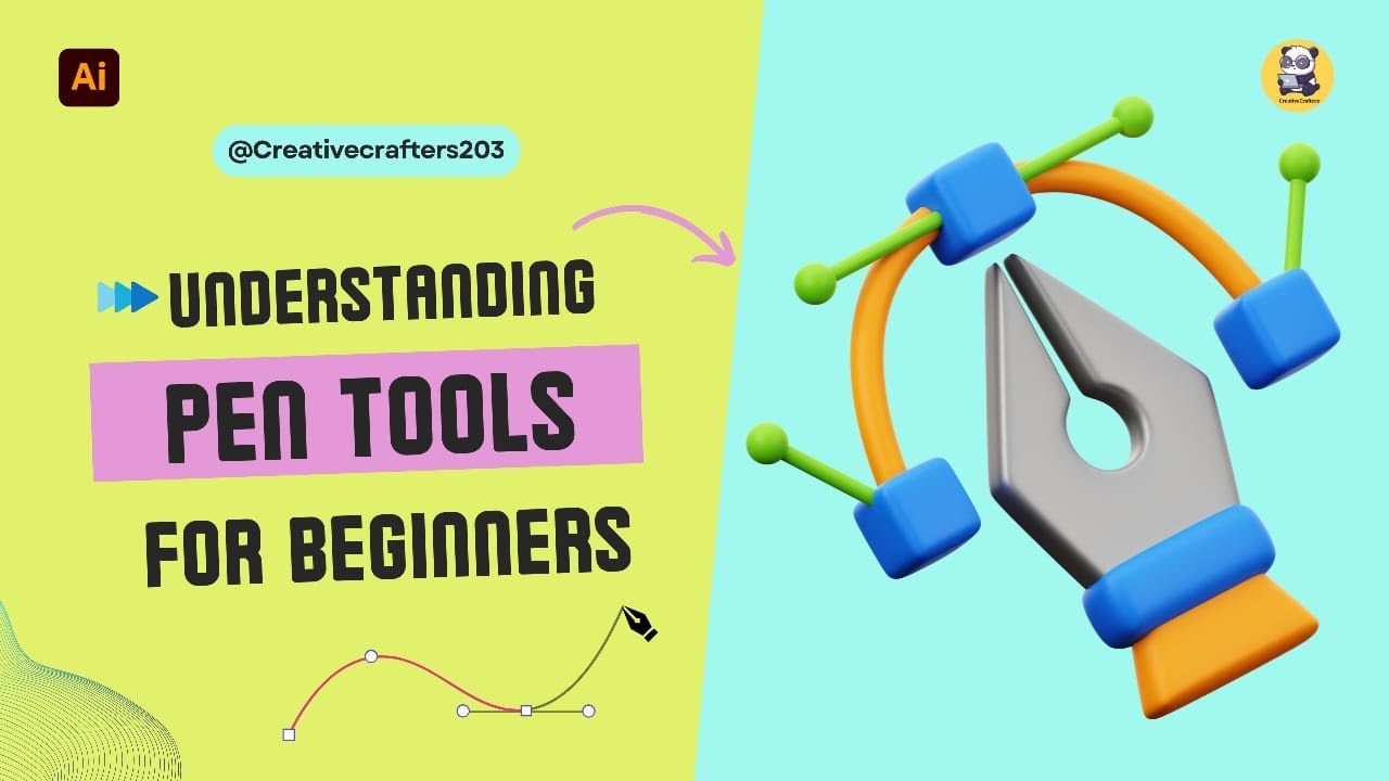 Basic Understanding of Pen tool in Illustrator | Pen tool | Basics ...