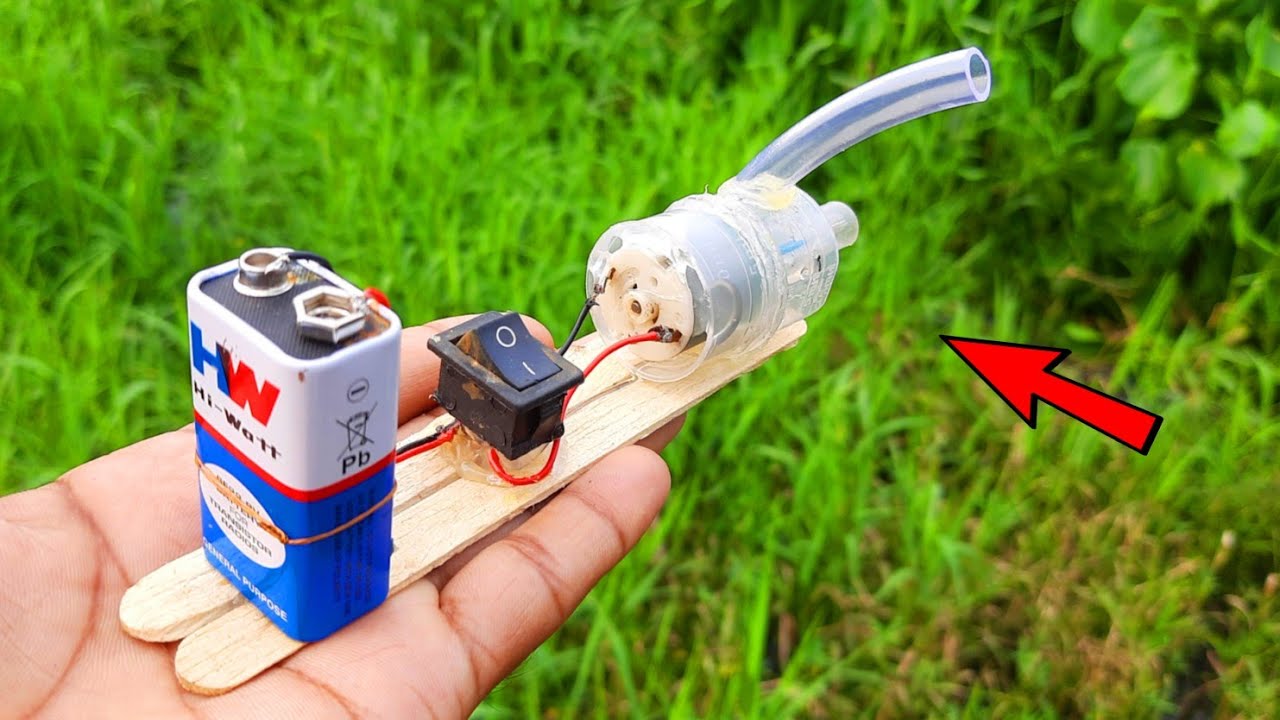 How to make water pump at home easy | Water pump making - YouTube