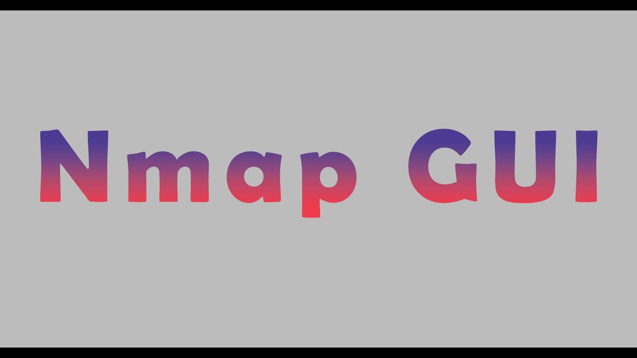 Nmap GUI using customtkinter - YouTube