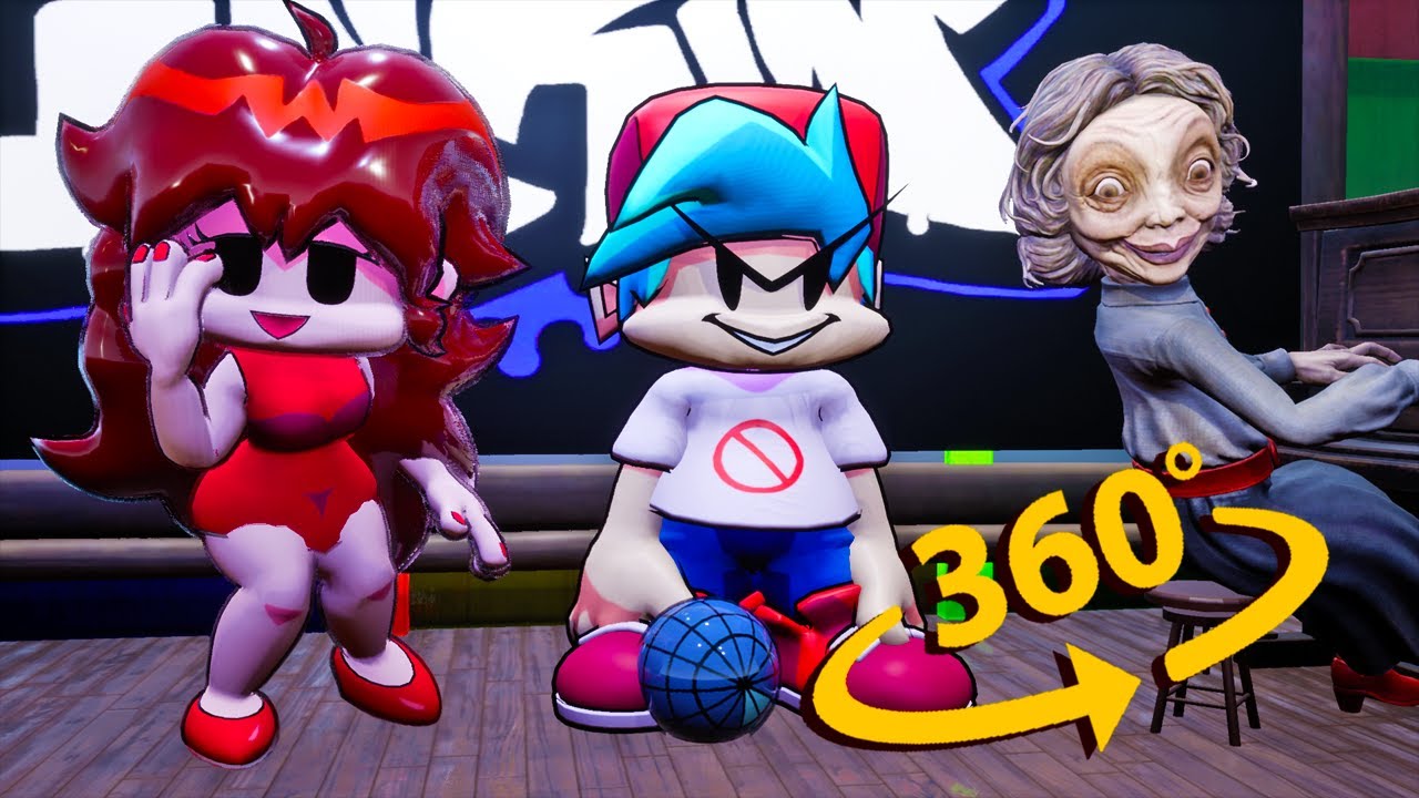 360° Friday Night Funkin’ - Girlfriend sings - YouTube