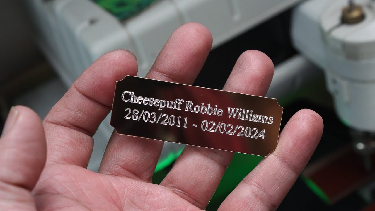 Custom Engraving Gold Plate Engraved with Message - YouTube