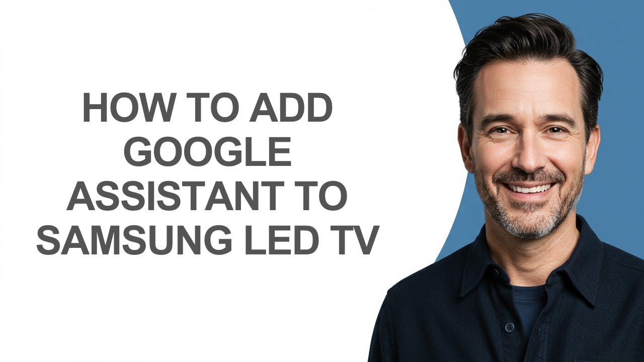 How to Add Google Assistant to Samsung Led Tv - KevinHowTo - YouTube