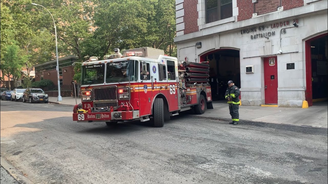 *PA-300!* FDNY Engine 69 & Ladder 28 (Spare) Responds to a CO Detector ...
