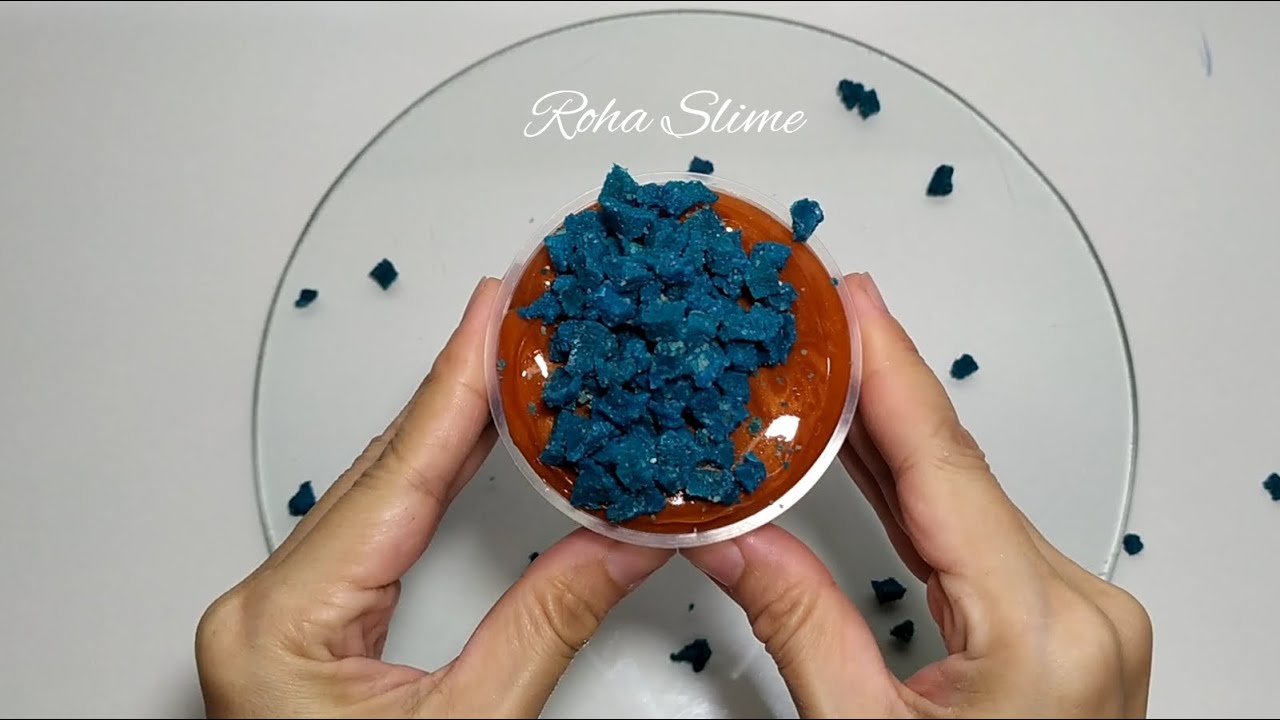 Roha Slime - Slime mixing with Blue Pebble #slime#slimeasmr#slimemixing ...