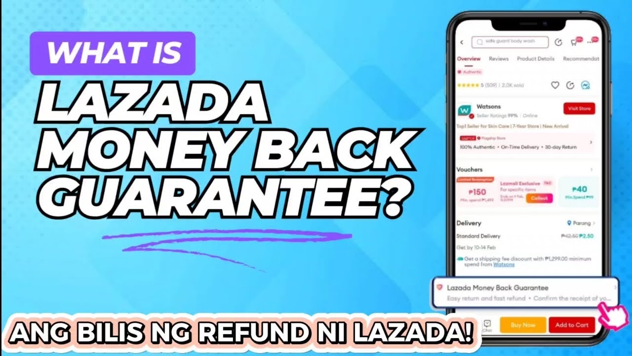LAZADA MONEY BACK GUARANTEE! REFUND NI LAZADA - YouTube