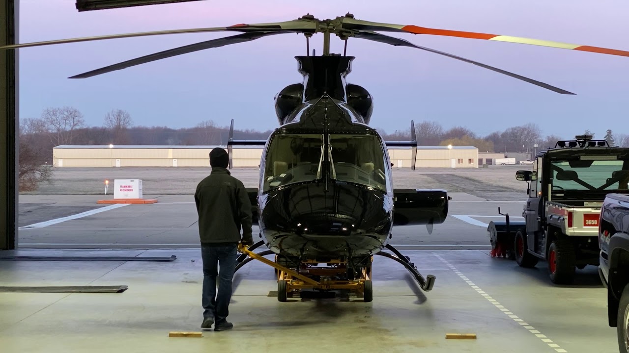 Moving a helicopter while on the ground - YouTube