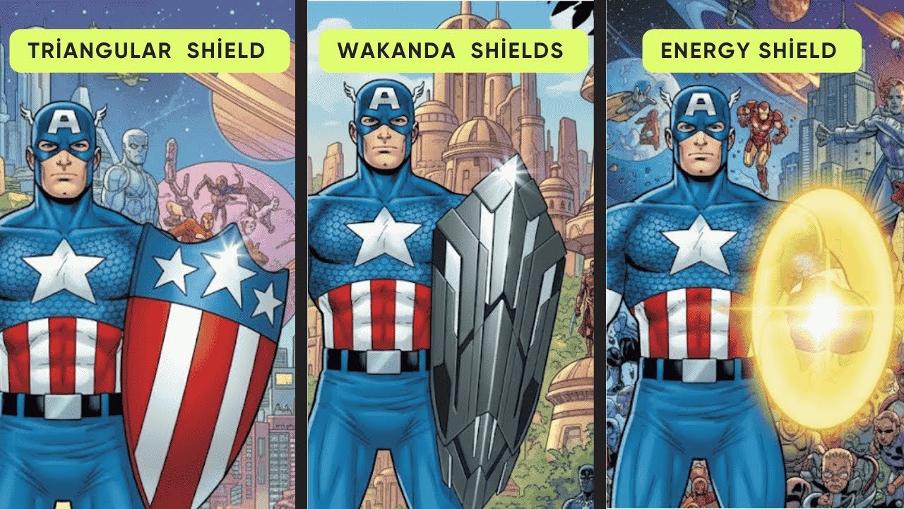 Captain America's all shields' original story explained. - YouTube