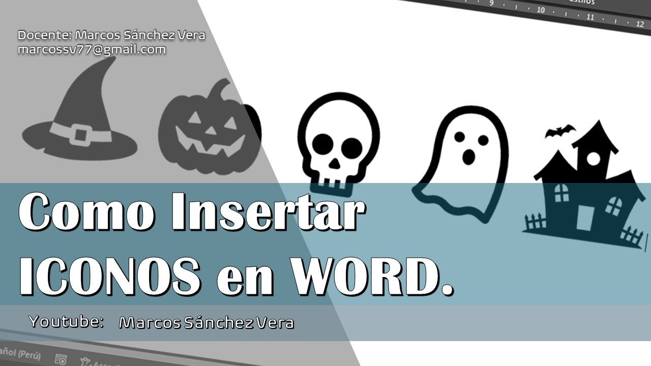 COMO PONER ICONOS EN WORD USANDO OFFICE 365, OFFICE 2019, OFFICE 2021 ...