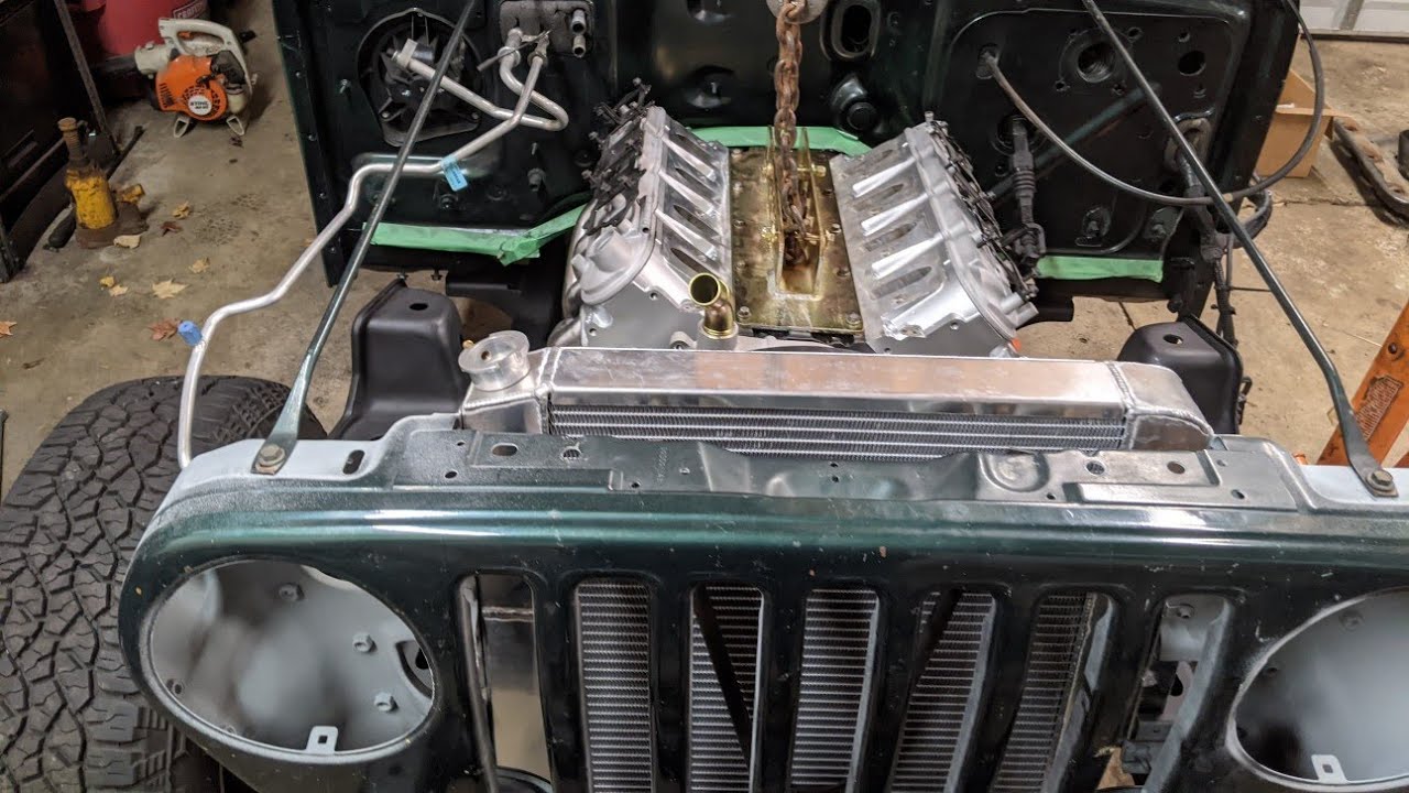 LS swapping a Jeep TJ Wrangler Part 1 - YouTube