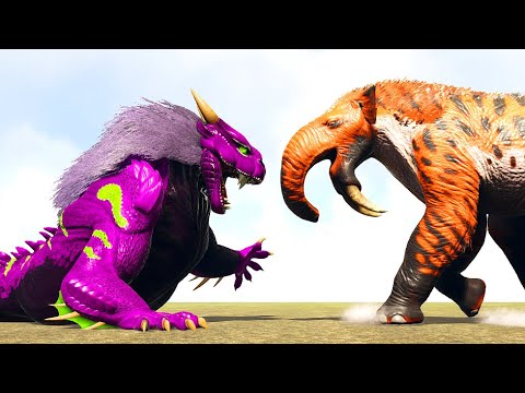 BUNYIP vs. SPINO/ACRO/BARIOTH and More | ARK Dino Battle - YouTube