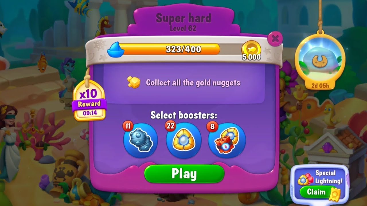 Fishdom | Level 62 | Super hard level 🔥🔥🔥 No booster used!! 🐟 🐠 # ...