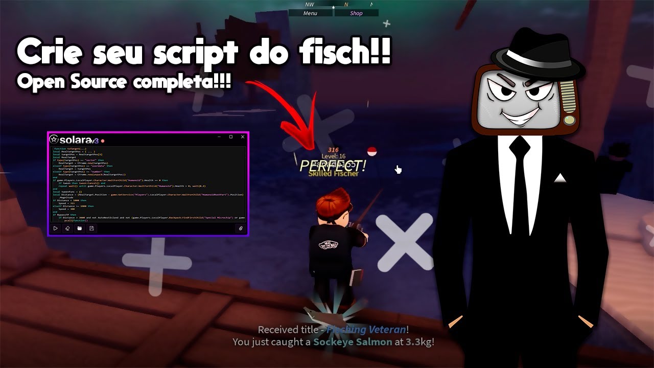 SCRIPT OPEN SOURCE FISCH + SISTEMA DE KEYS! PERSONALIZE O SEU AGORA! 🚀 - YouTube