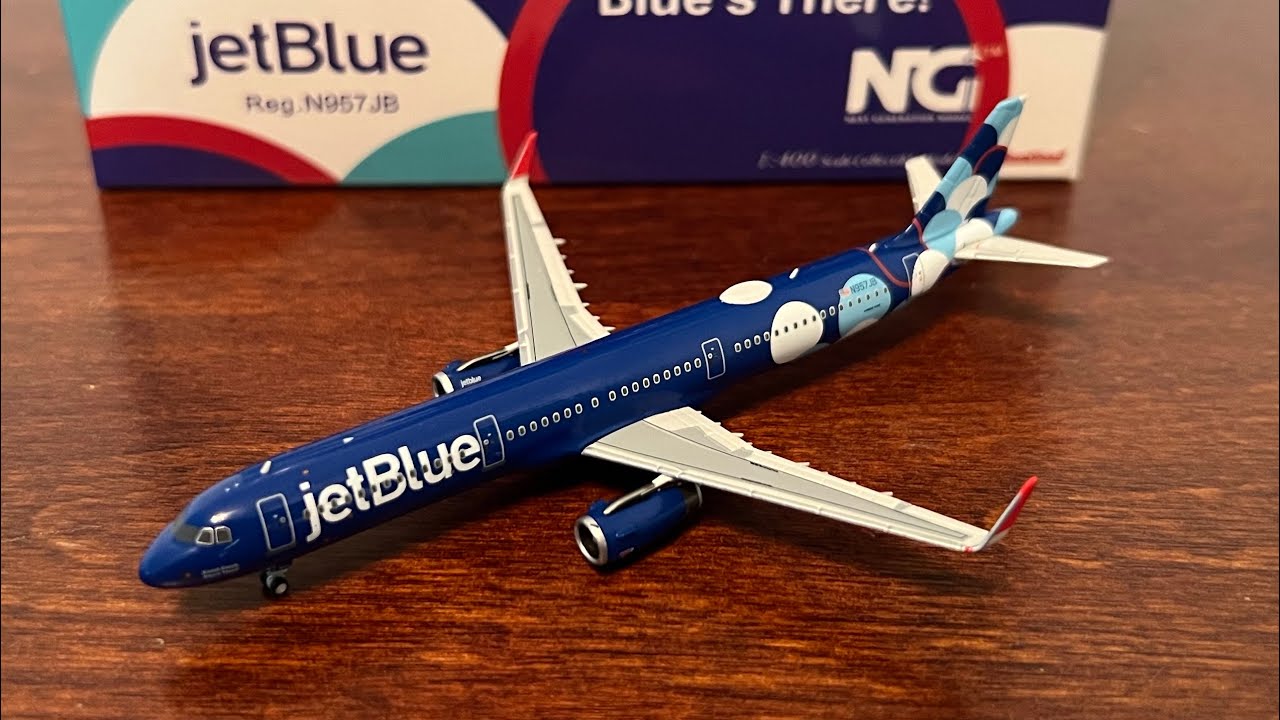 NG Models jetBlue A321 New Livery (Balloons) - YouTube