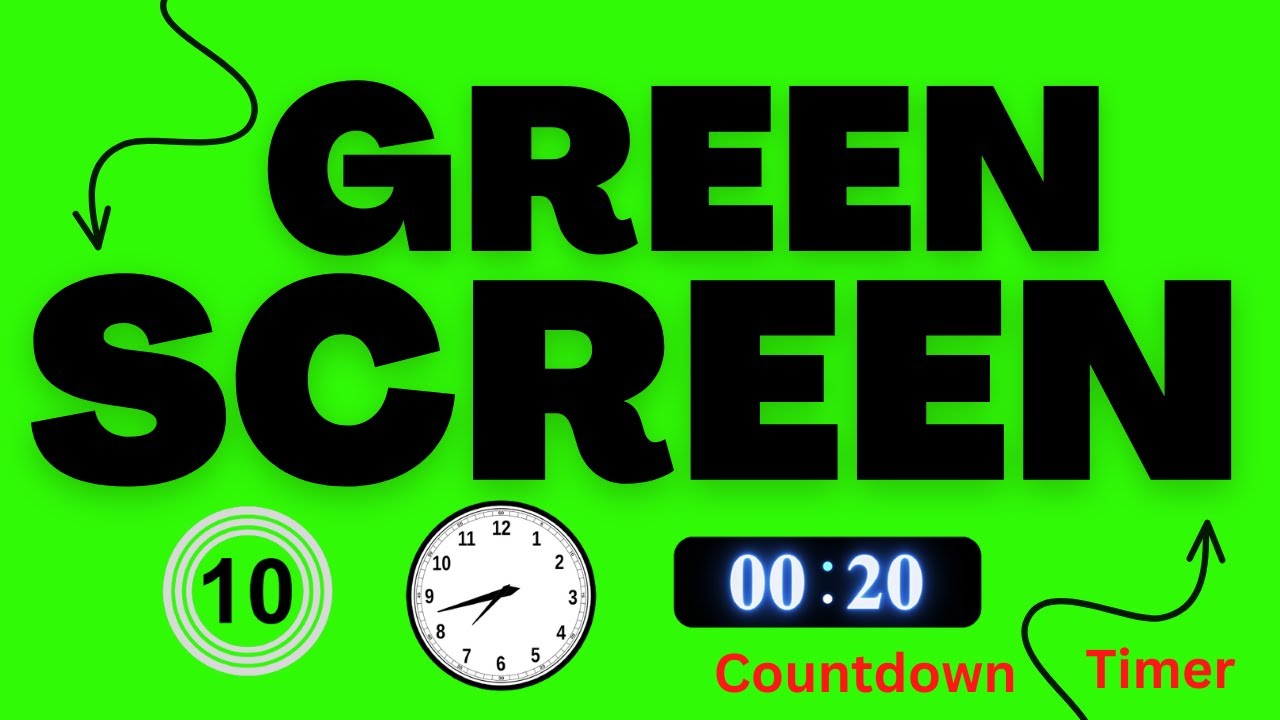Green Screen 🤢 Green Screen Timer 🤢 Countdown Timer 🤢 Study Timer 🤢 ...