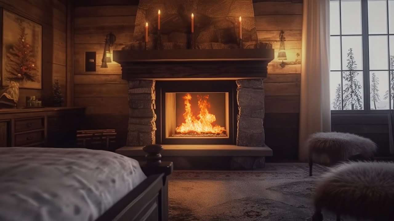 3-Hour Cozy Fireplace Desktop Background - YouTube