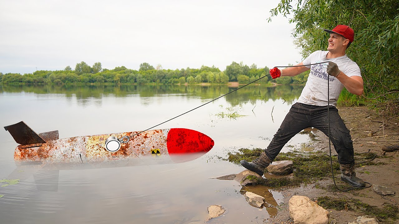 Found a Very Dangerous Finds Underwater With a Giant Magnet! Magnet ...