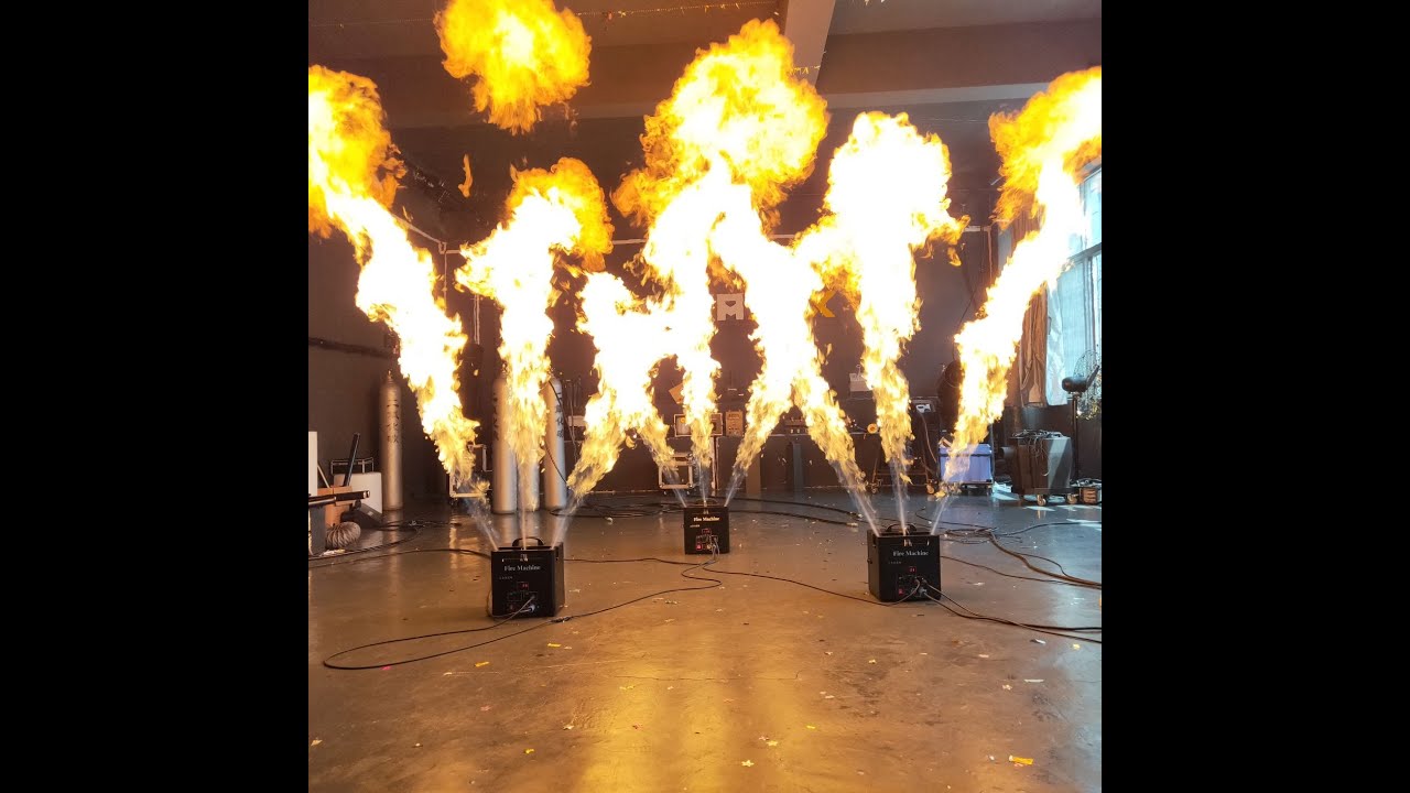 STAGE FLAME MACHINE LPG GAS REVIEW - YouTube