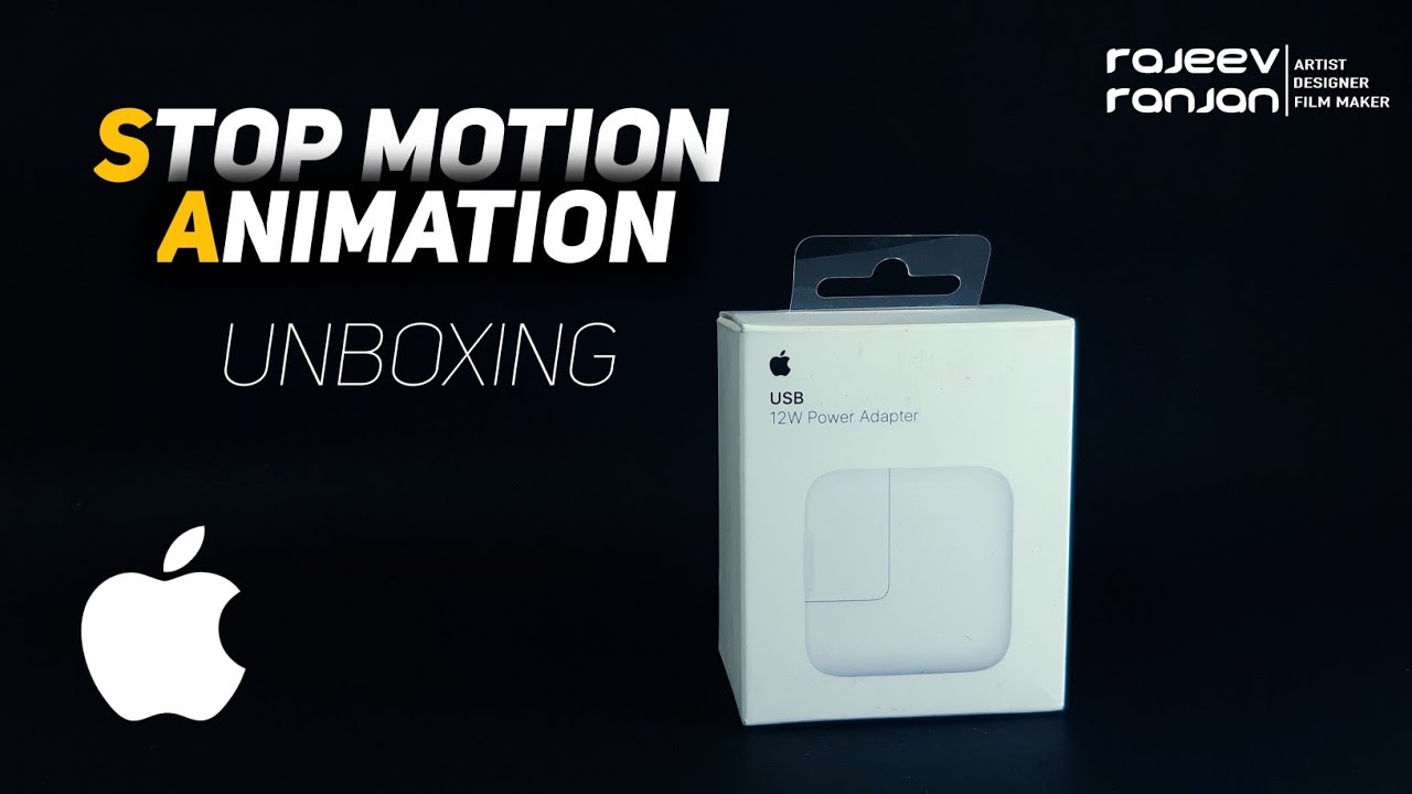 STOP MOTION ANIMATION | Apple charger unboxing | Rajeevranjanarts - YouTube