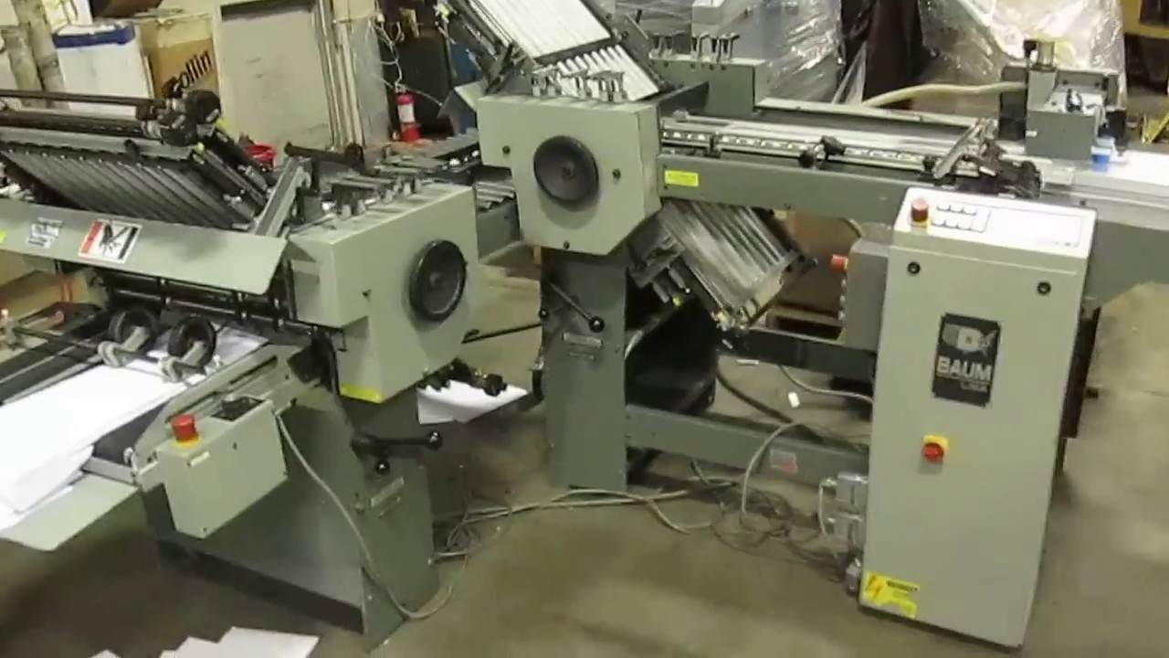 BAUM FOLDER 2020, PILE FEED & ONE RIGHT ANGLE - YouTube