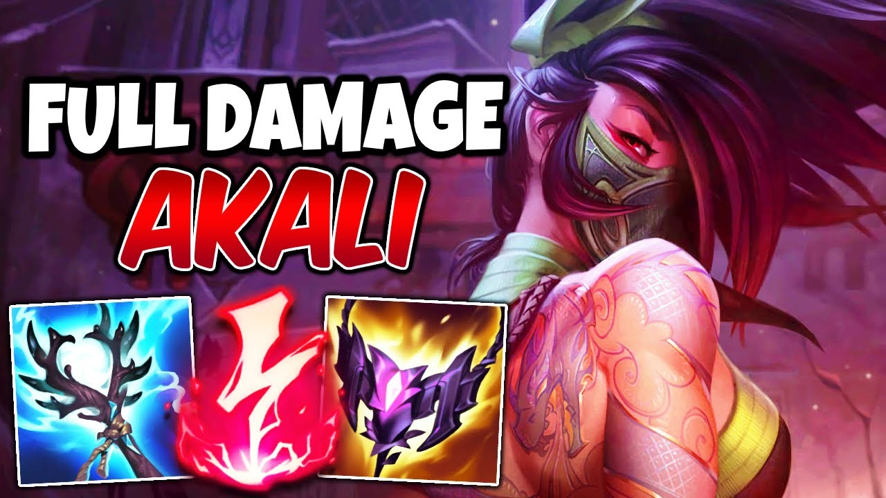 SEASON 14 FULL BURST AKALI BROKEN ONE-SHOT | Best Build & Runes | League of Legends - YouTube