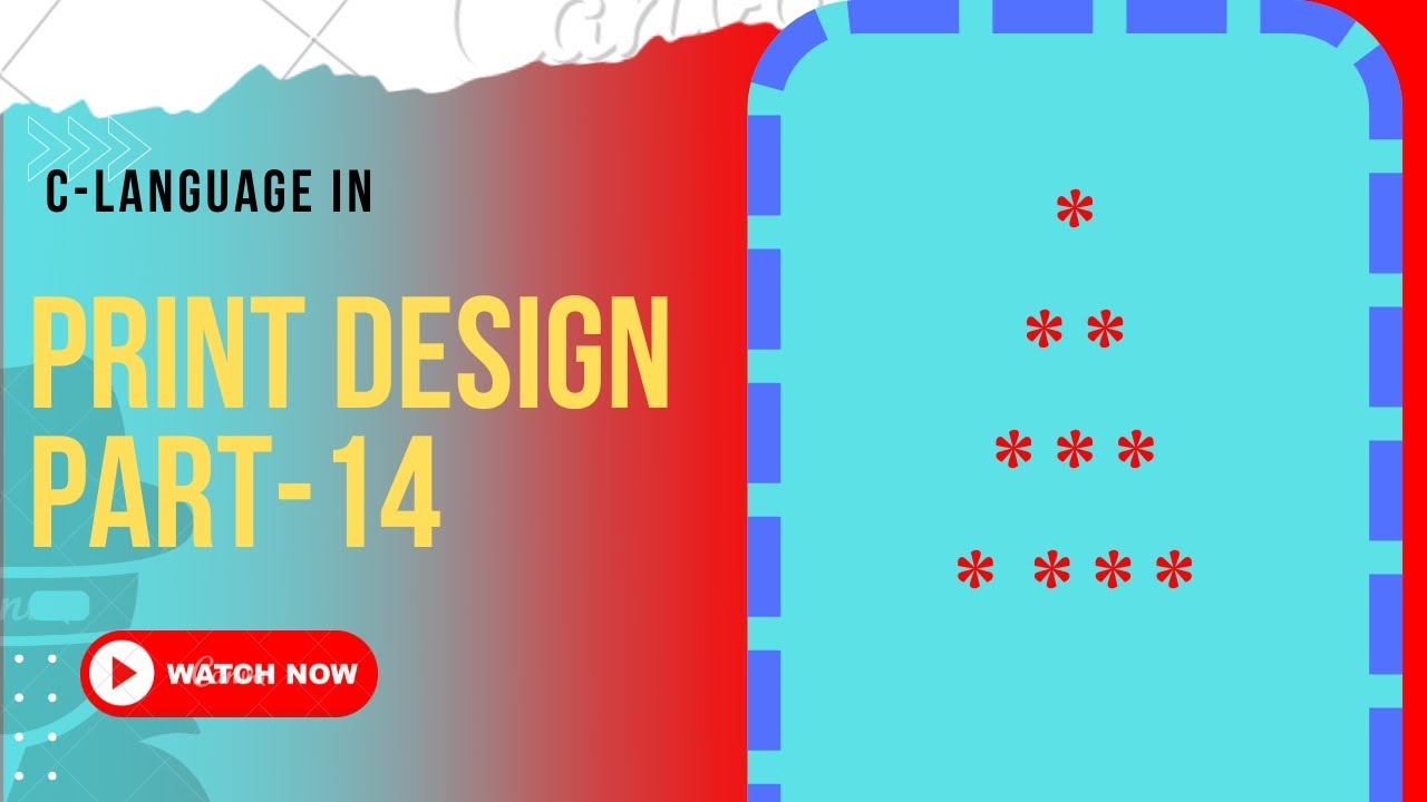 C Language In Print Design Part 14clanguage Youtube 4262