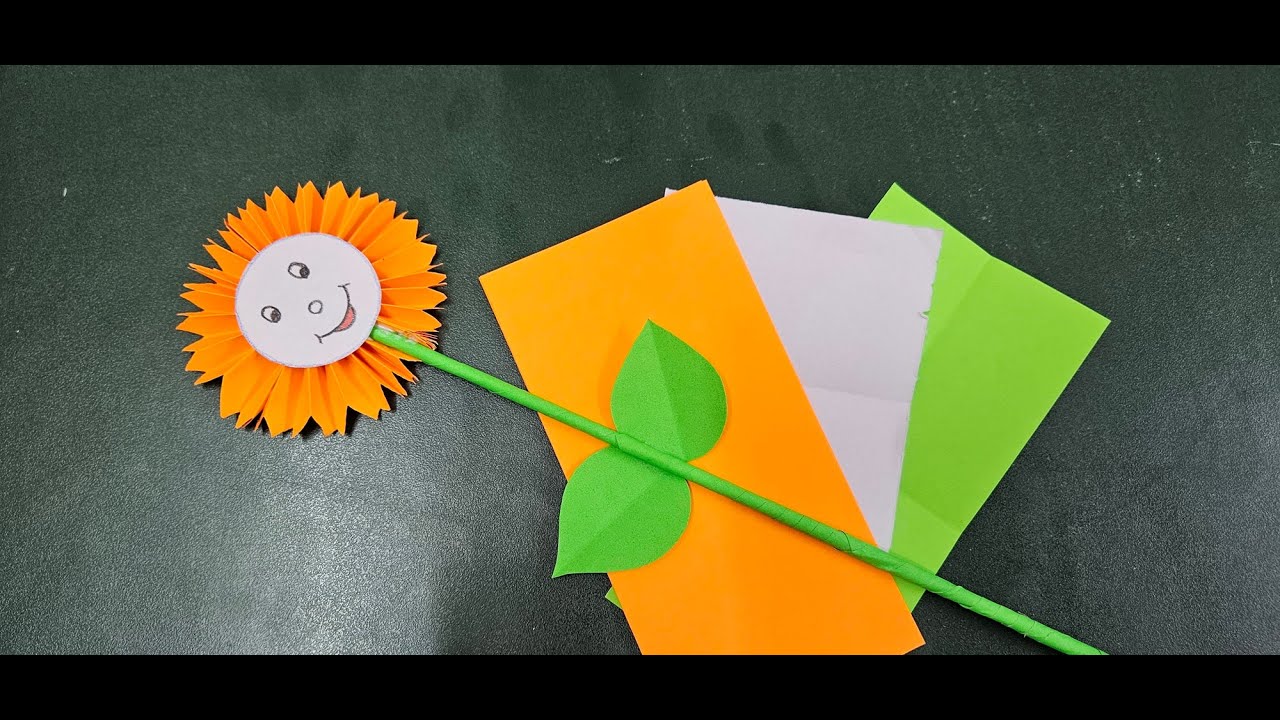 Tricolor Flower | Origami Paper Craft | DIY Craft | Paper Flower Step ...