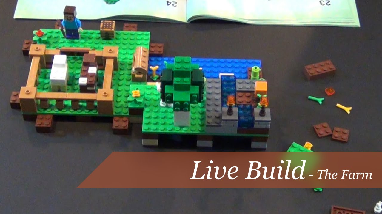 Lego Minecraft - The Farm Set #21114 - Unboxing and Build - YouTube