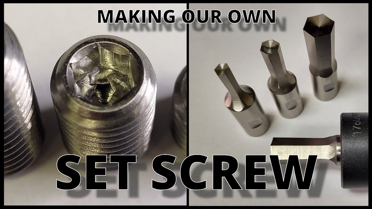Rotary Broaching Hex on CNC Lathe - Making our own Metric Set Screw 😁 ...