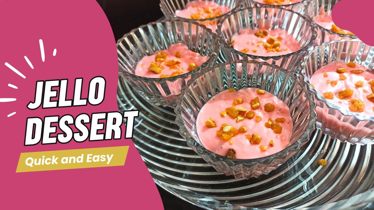 Super Quick Jello Dessert!!! - YouTube
