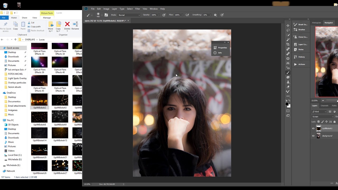 Como utilizar los overlays (imágenes de efectos) en nuestras fotos en ...