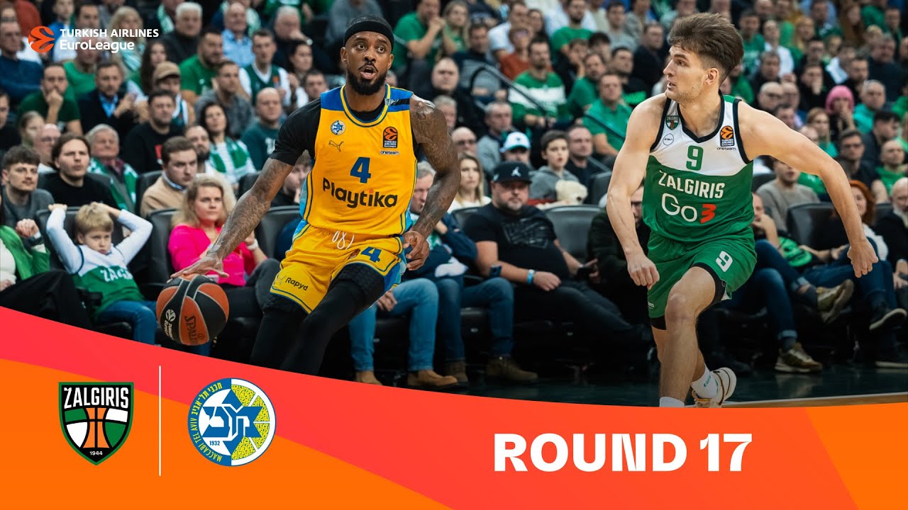 Zalgiris-Maccabi | Round 17 Highlights | 2023-24 Turkish Airlines ...