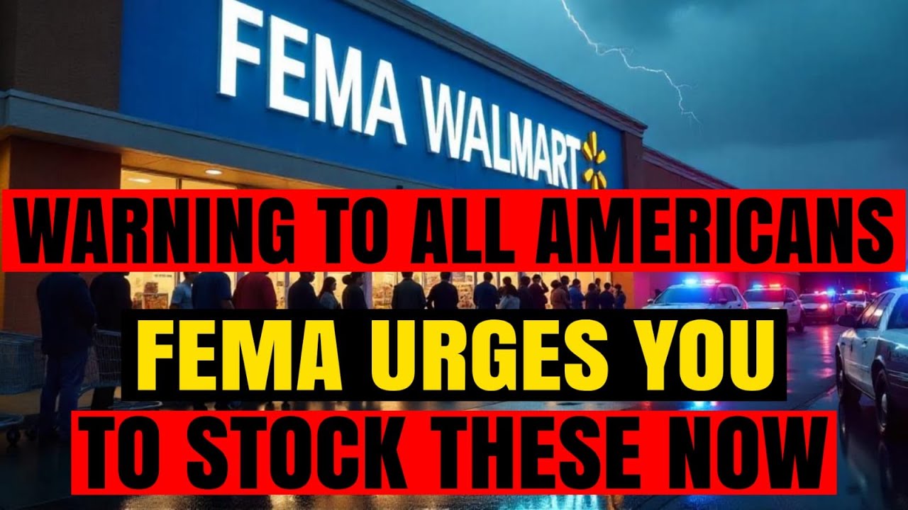 12 Crucial Prepping Items FEMA Urges You to Stockpile Right Now! - YouTube
