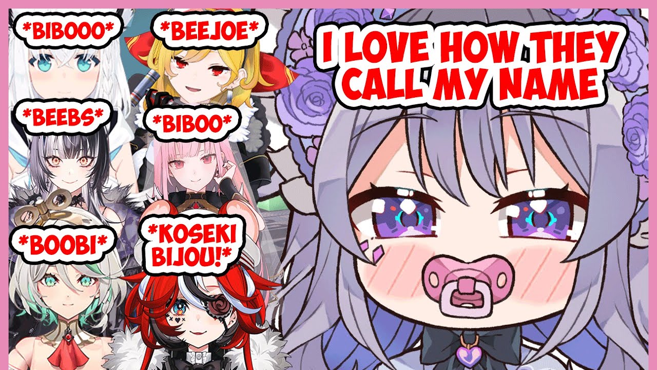 Biboo loves everyone in Hololive calls her by different nicknames ...