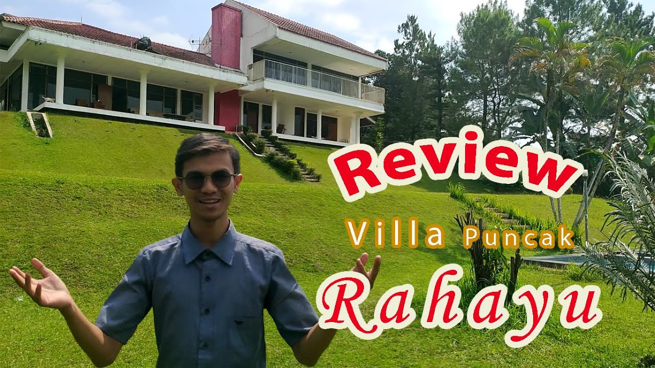 Villa puncak dengan kapasitas banya dilengkapi kolam renang dan halaman ...