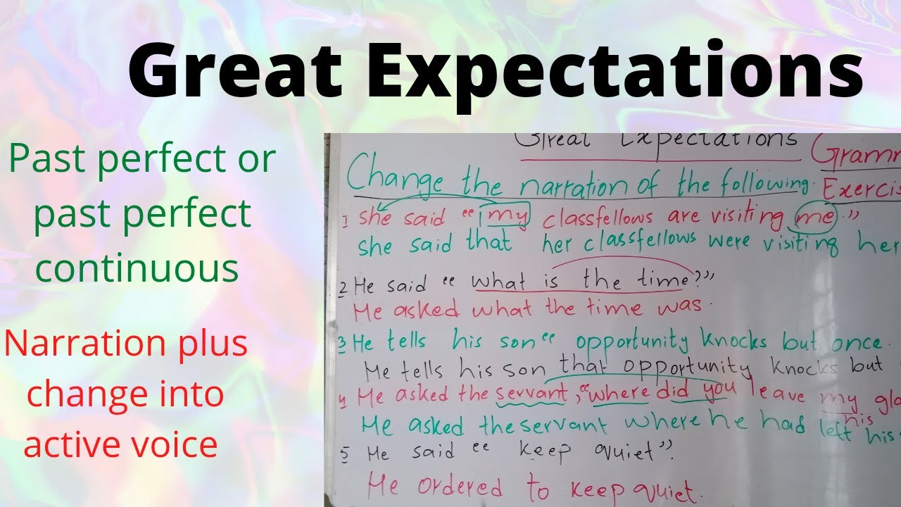 Great Expectations , # 10th ,# Grammar exercise , # Past perfect or ...
