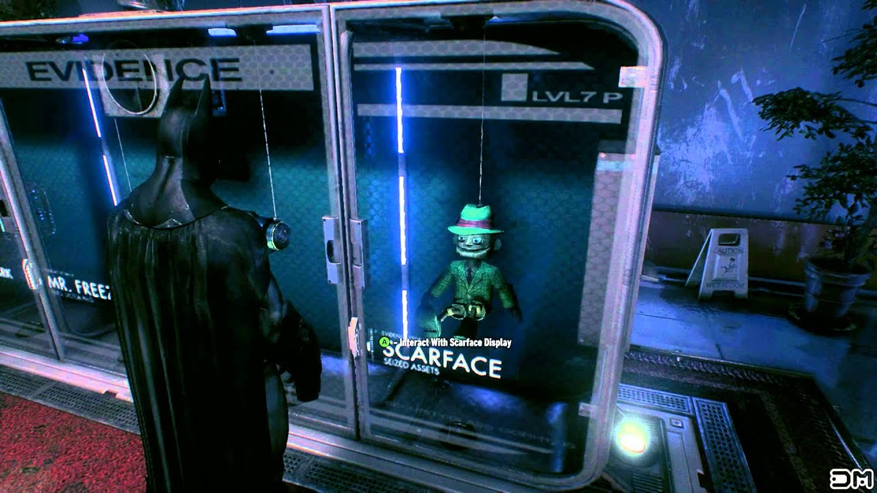Batman Arkham Knight Evidence Room Showcase - YouTube