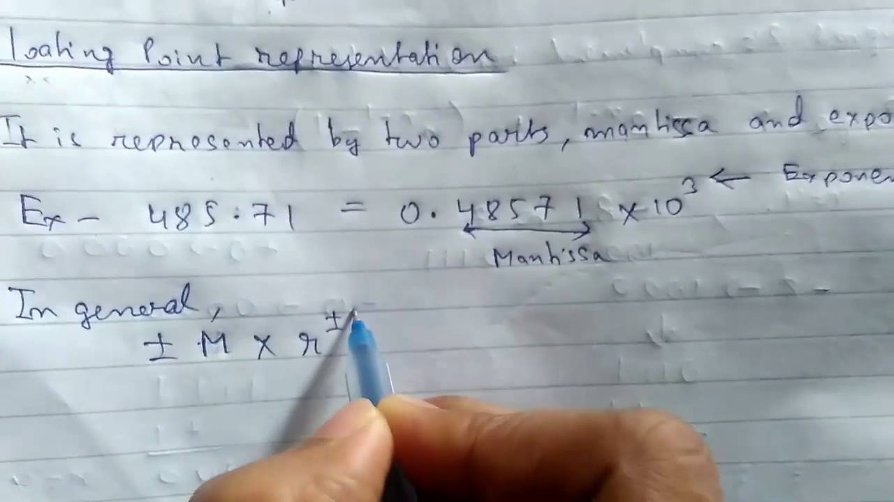 Data Representation & Computer Arithmetic - 3 Floating Point Representation - YouTube