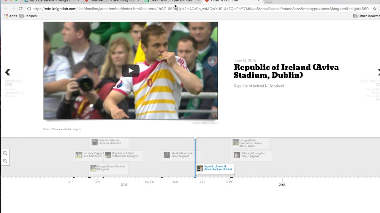 Knightlab Timeline Guide - YouTube